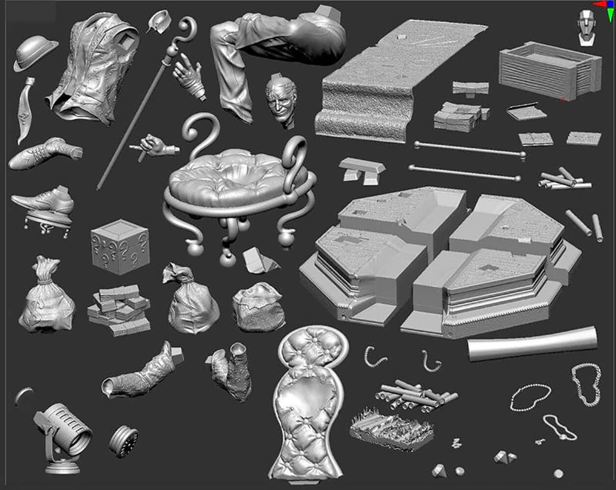 Riddler Batman - 3D Model by 3DModelDesigner