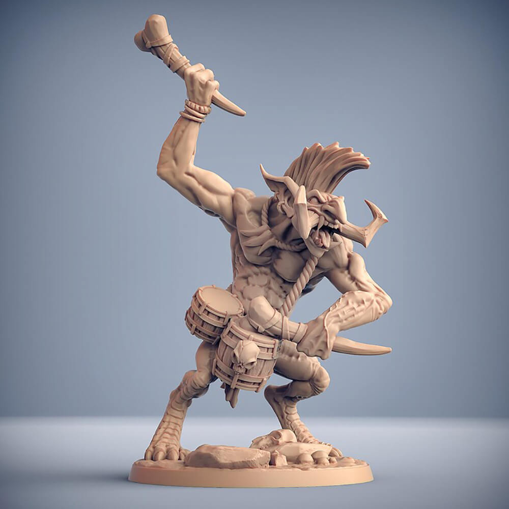 Rumpu - The Drummer Troll 3D Model by 3DModelDesigner