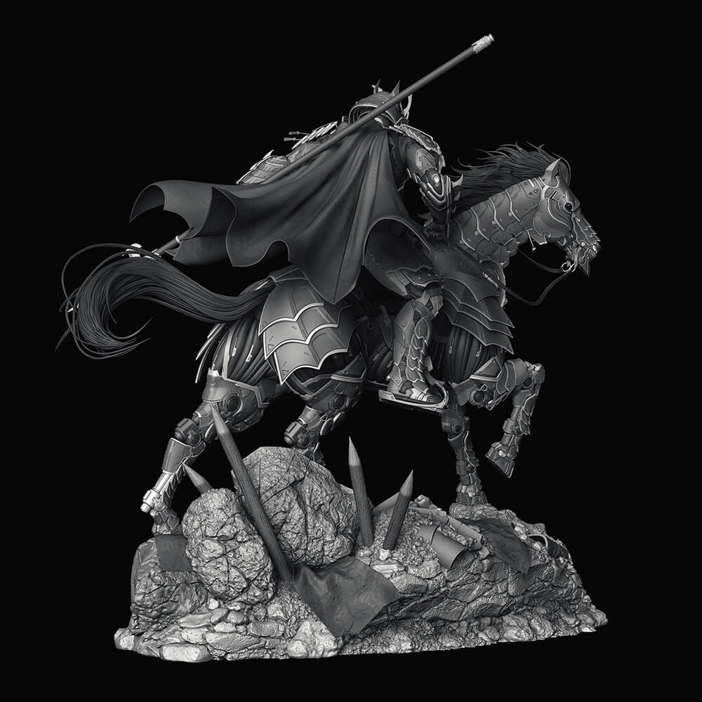 Samurai Batman - 3D Model by 3DModelDesigner