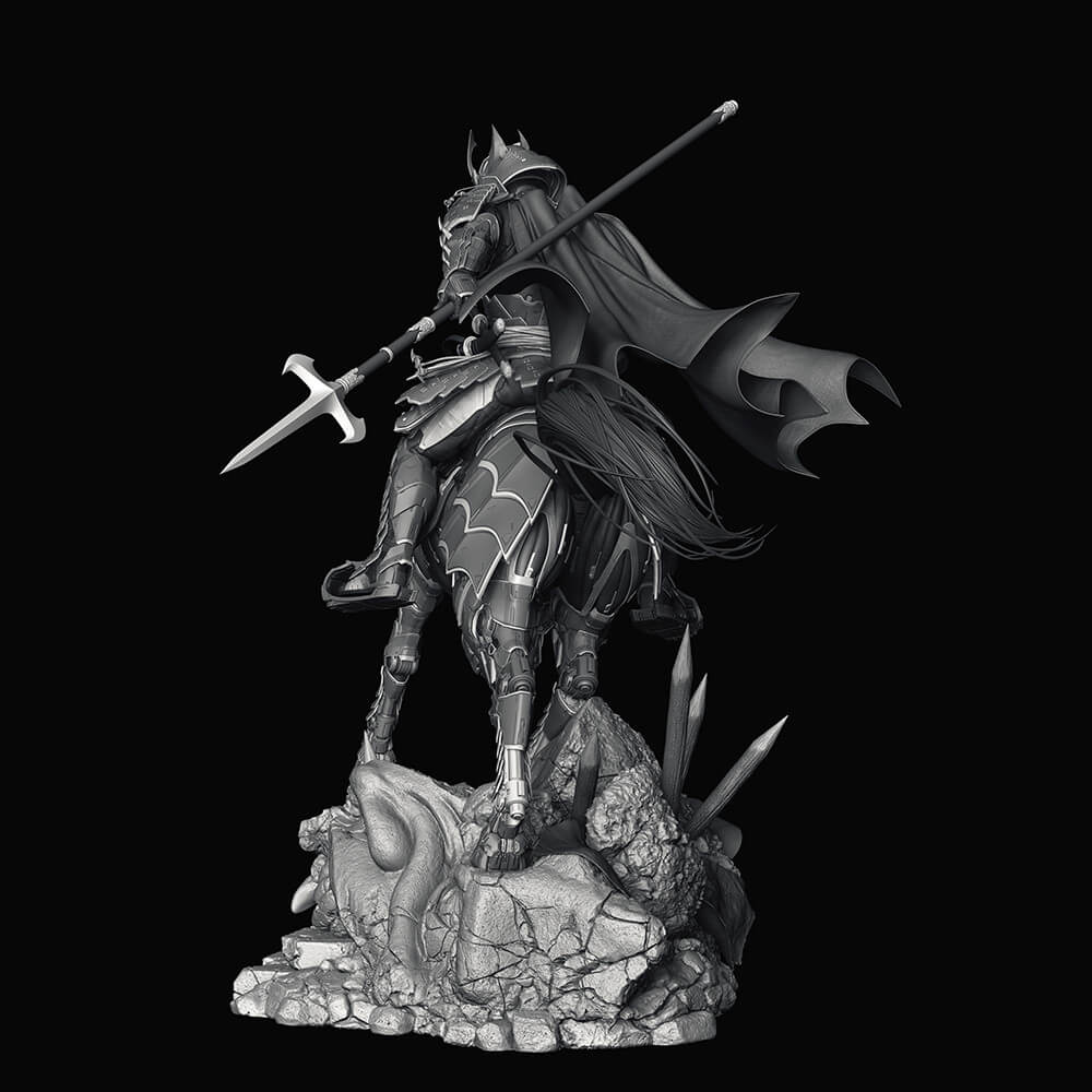 Samurai Batman - 3D Model by 3DModelDesigner