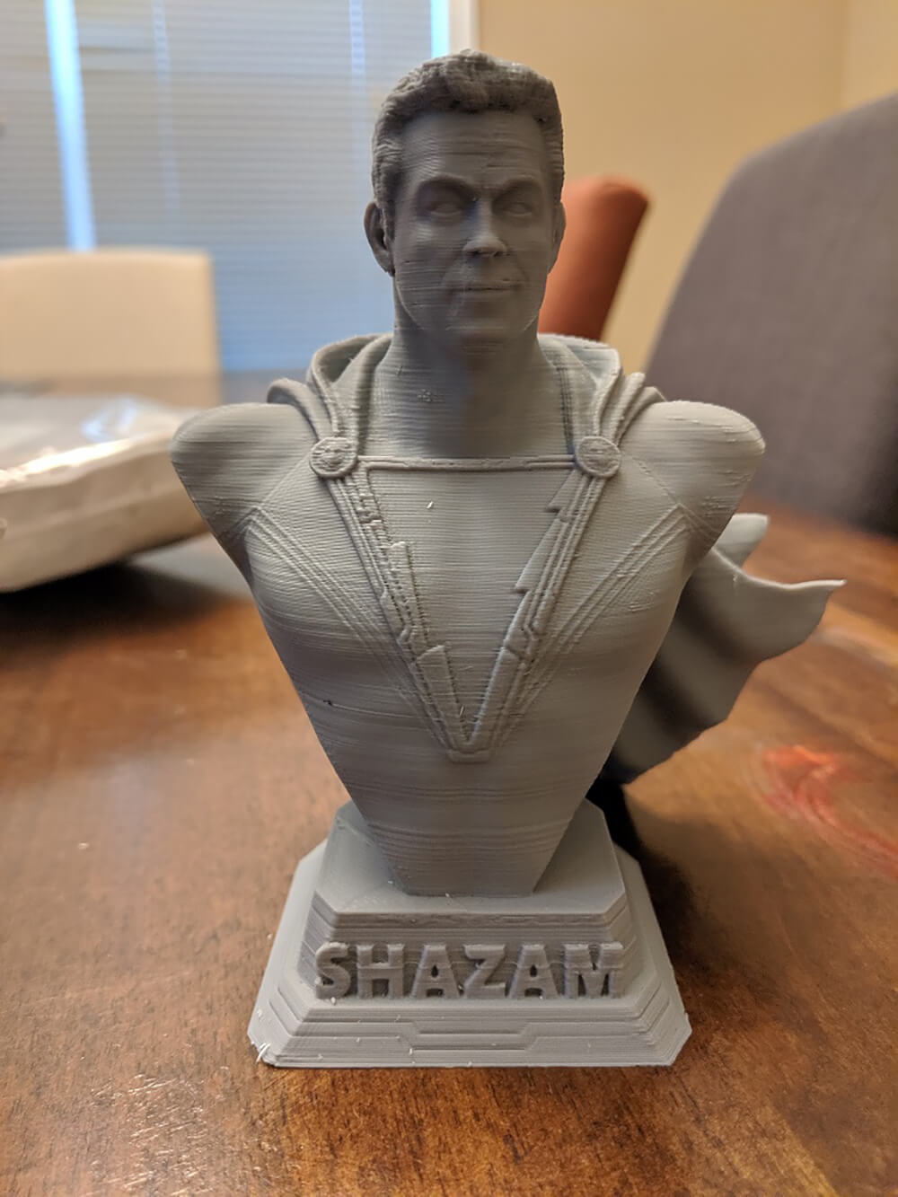 Shazam Bust - 3D Model by 3DModelDesigner