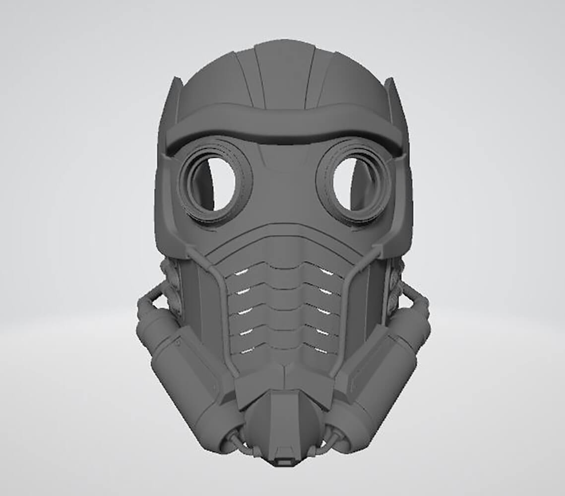 Star Lord Helmet - 3D Print Model by 3DModelDesigner