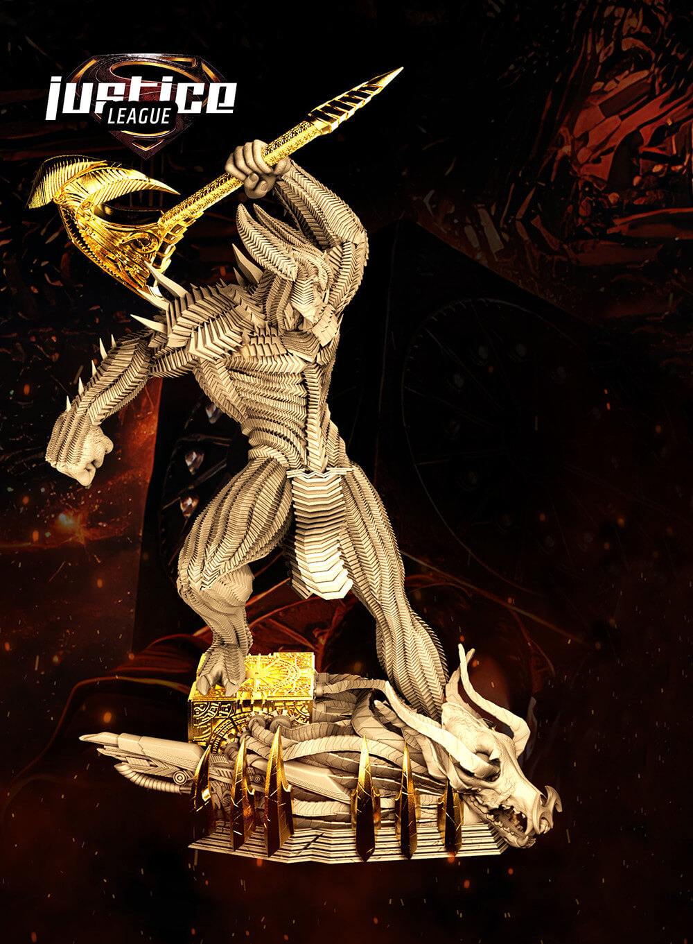 Steppenwolf Justice League - 3D Model by 3DModelDesigner