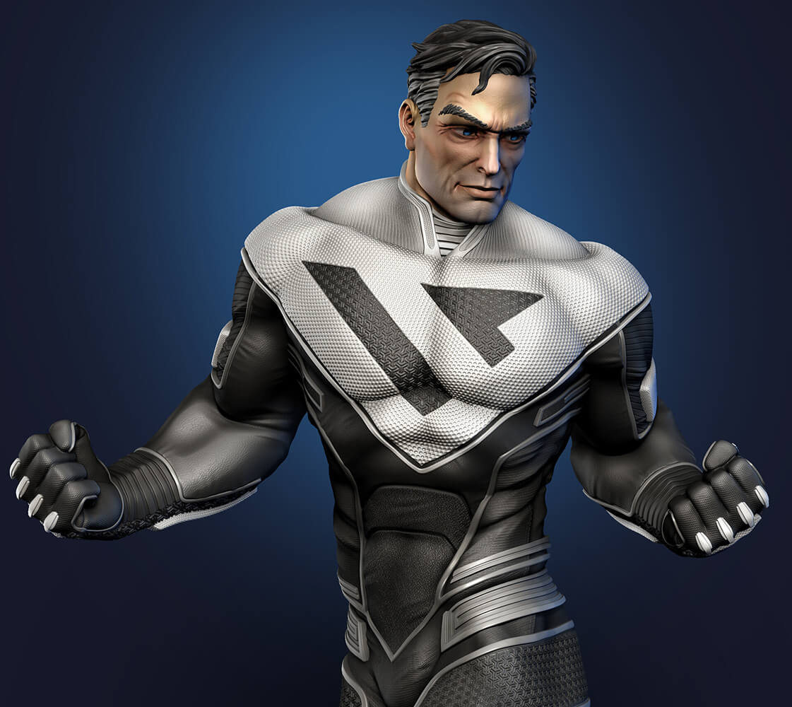 Superman Beyond Fan Art - 3D Model by 3DModelDesigner
