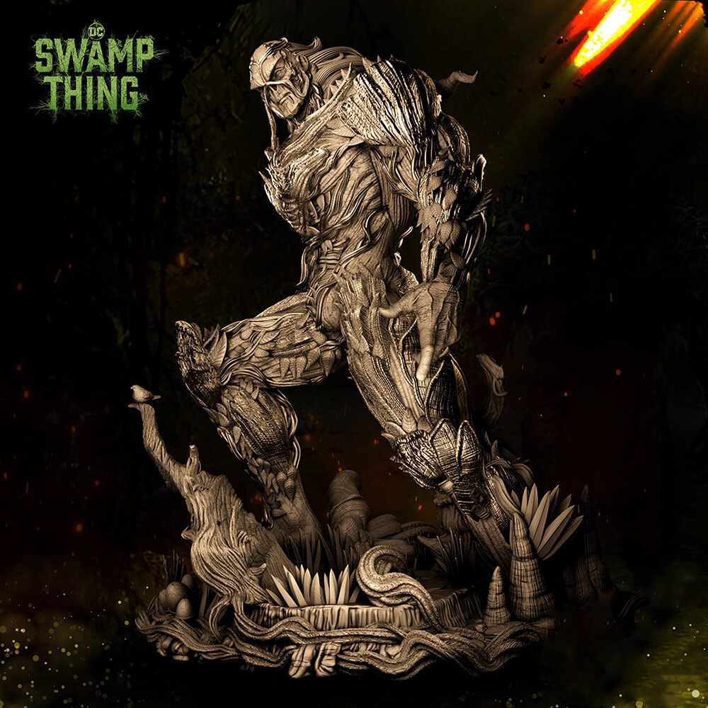 Swamp Thing Statues - 3D Model by 3DModelDesigner