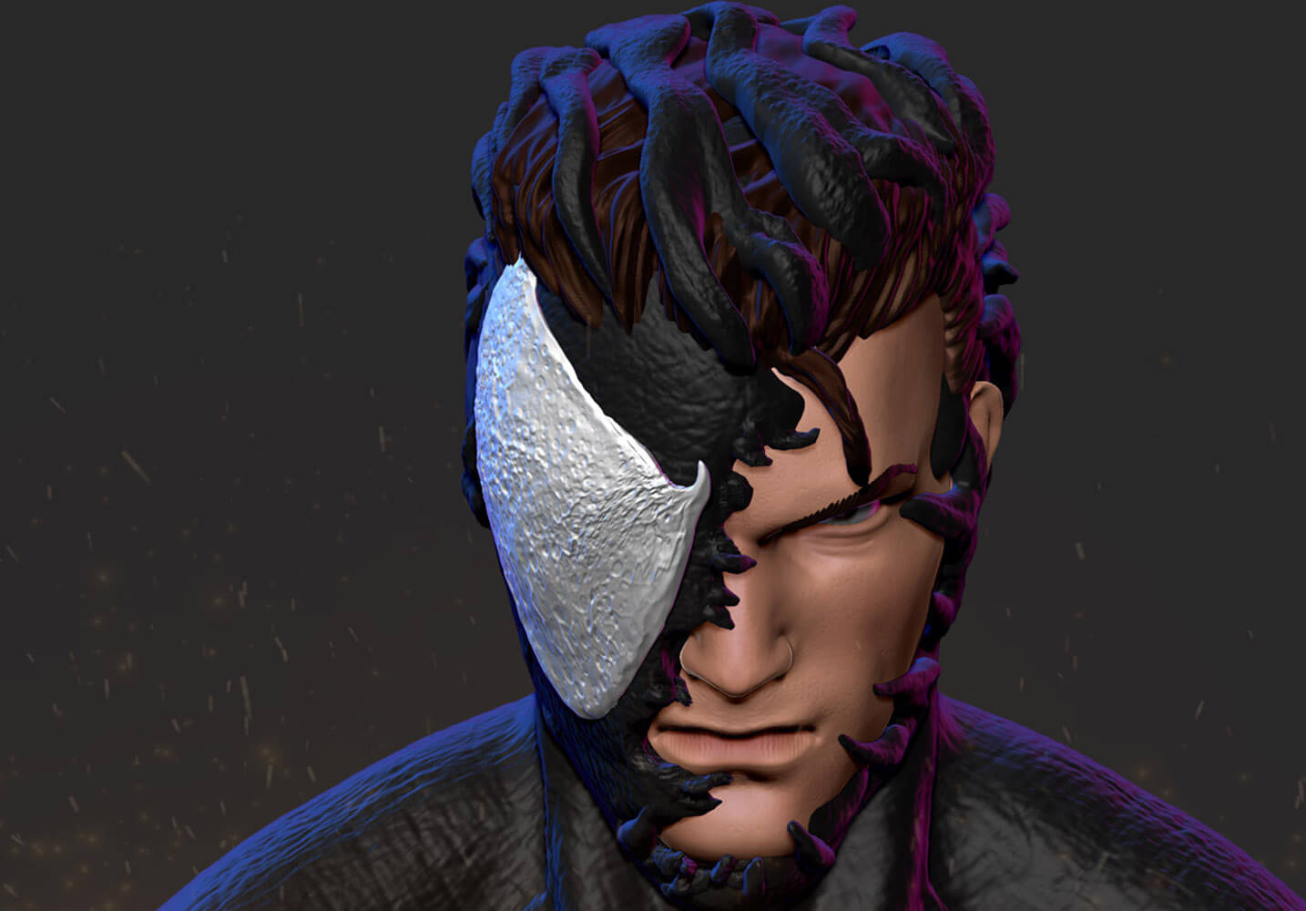 Symbiote Spiderman - 3D Model by 3DModelDesigner