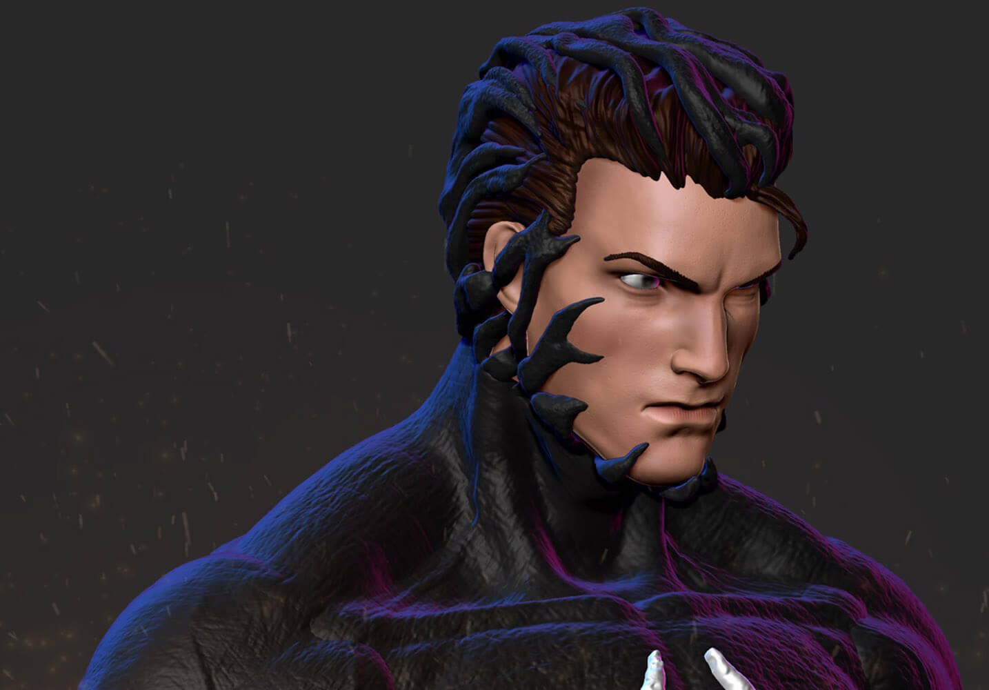 Symbiote Spiderman - 3D Model by 3DModelDesigner