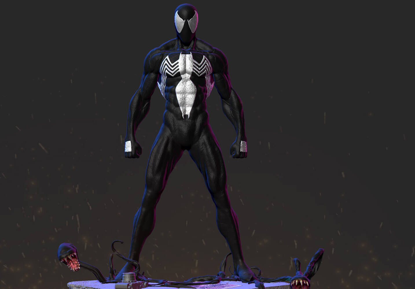 Symbiote Spiderman - 3D Model by 3DModelDesigner