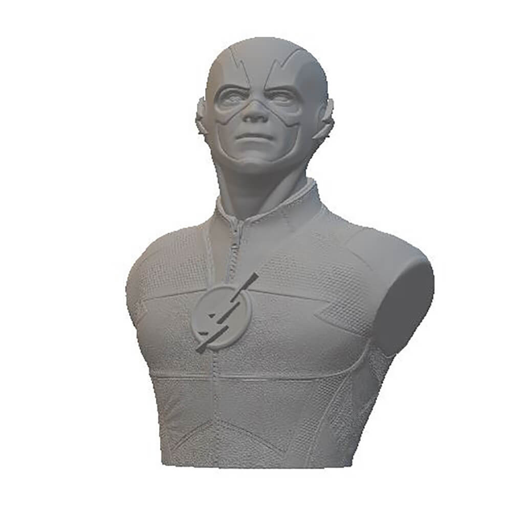 Flash Bust (The Flash) - 3D Model by 3DModelDesigner