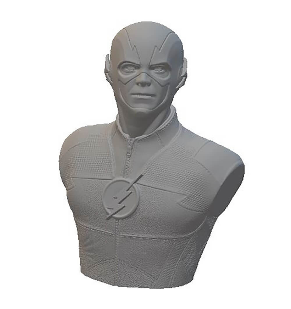 Flash Bust (The Flash) - 3D Model by 3DModelDesigner