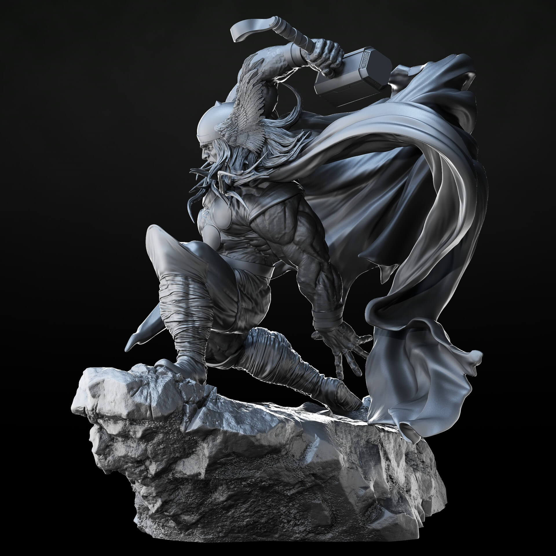 Thor Statue Thor Statue - 3D Model by 3DModelDesigner