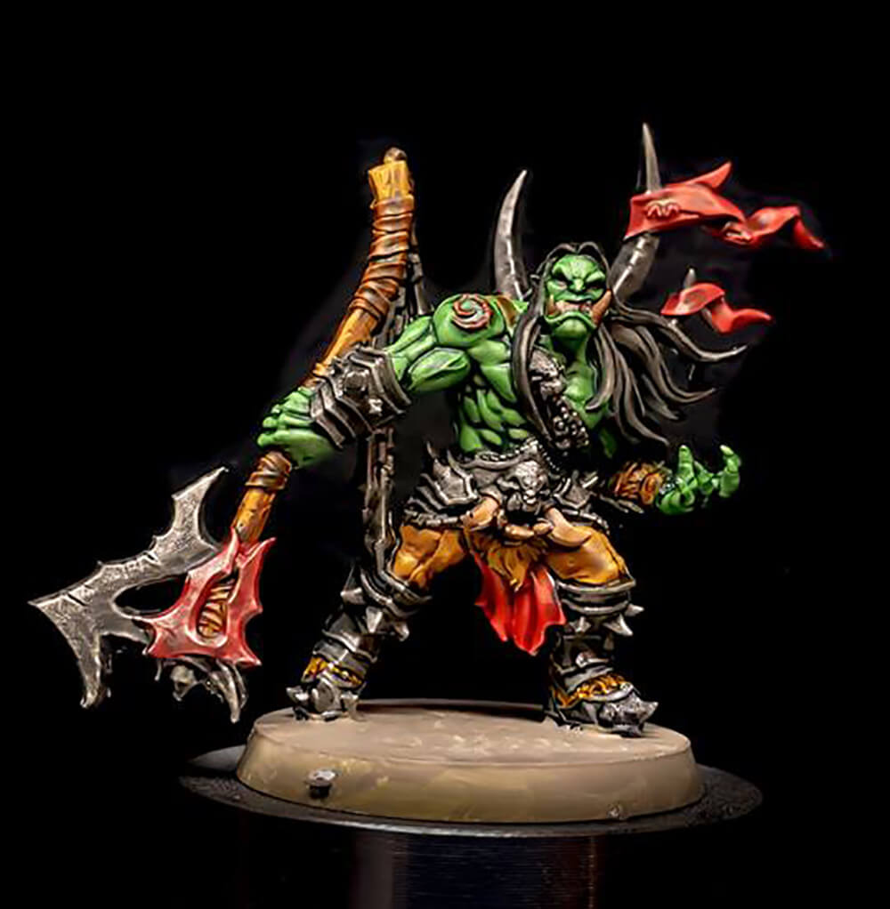 Throgar The Chainbreaker - Orc Barbarian Hero 3D Print Model by 3DModelDesigner