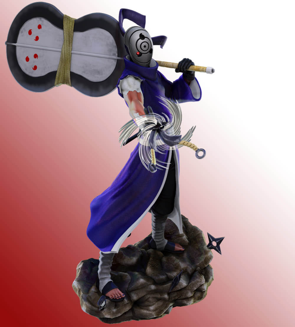 Uchiha Obito - Naruto 3D Model by 3DModelDesigner