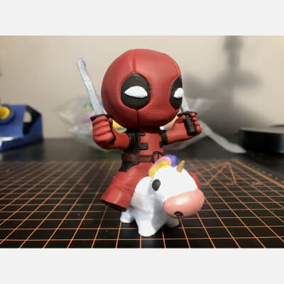 Unicorn Deadpool - 3D Model by 3DModelDesigner