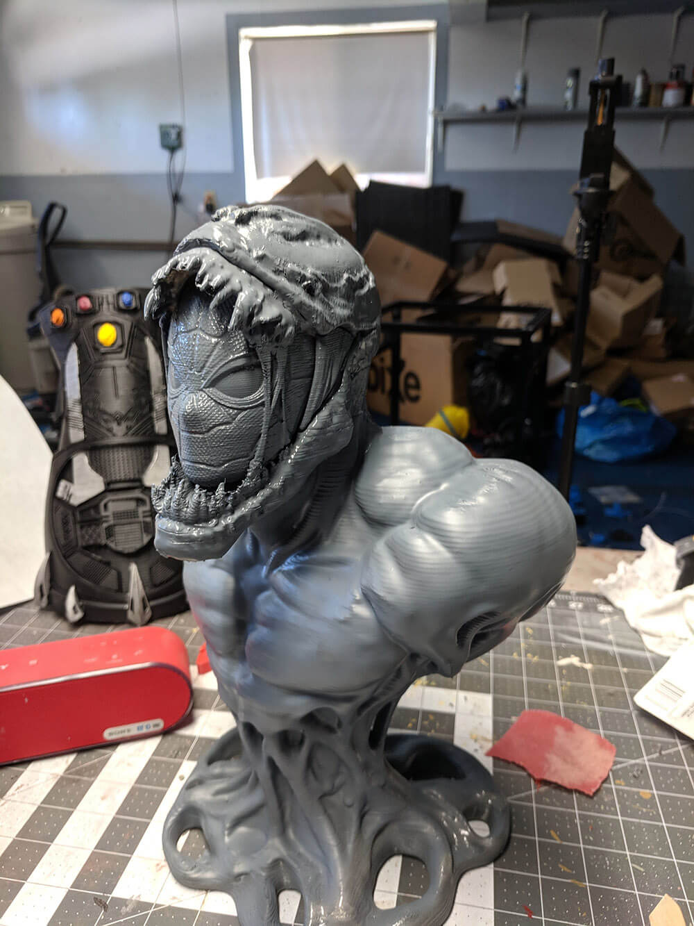 Venom Spidey Bust - 3D Model by 3DModelDesigner