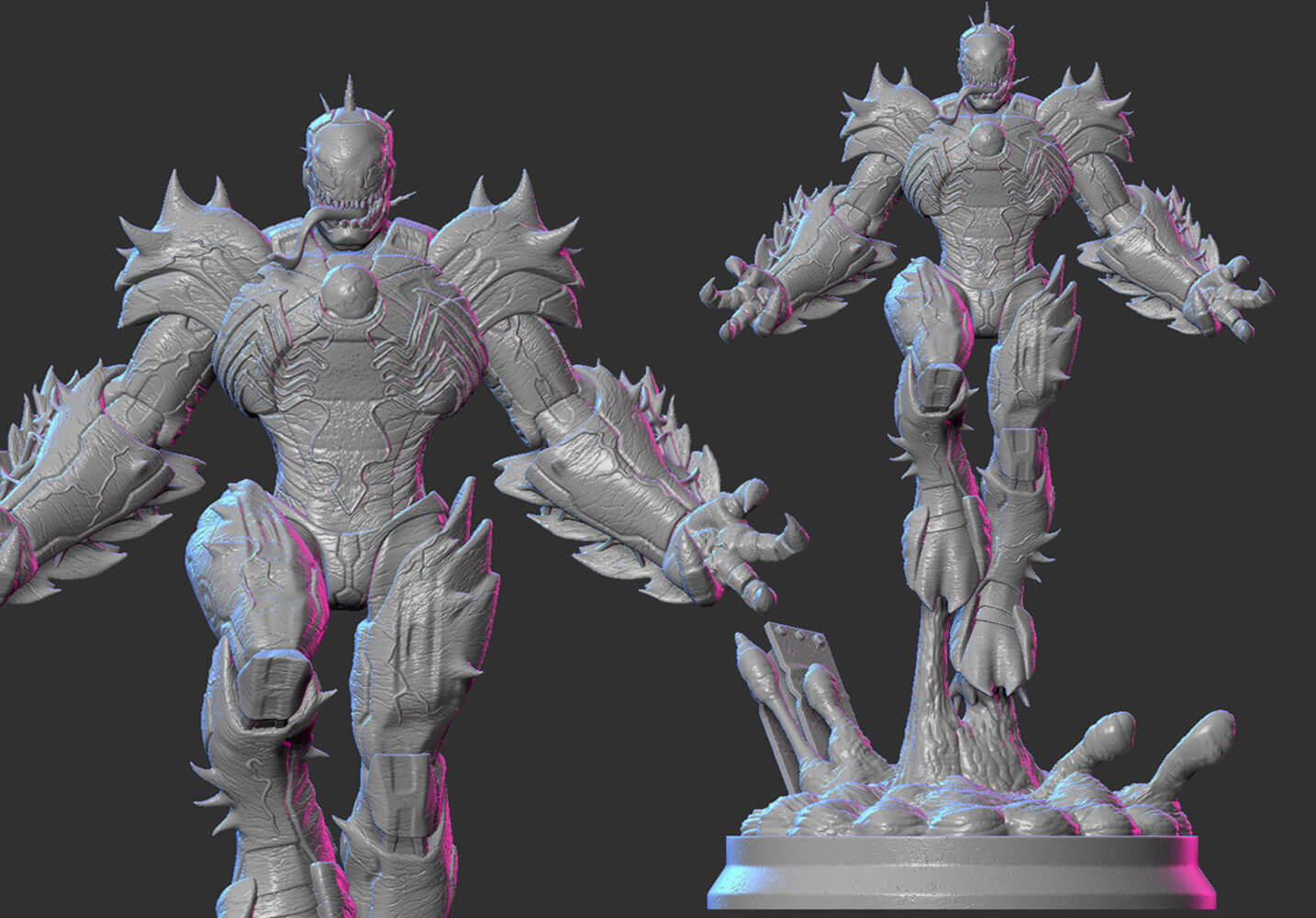 Venomized Iron Man - 3D Print Model by 3DModelDesigner