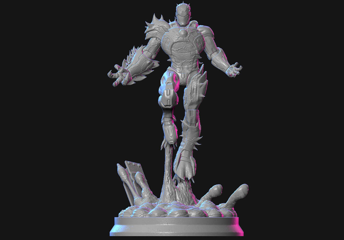 Venomized Iron Man - 3D Print Model by 3DModelDesigner
