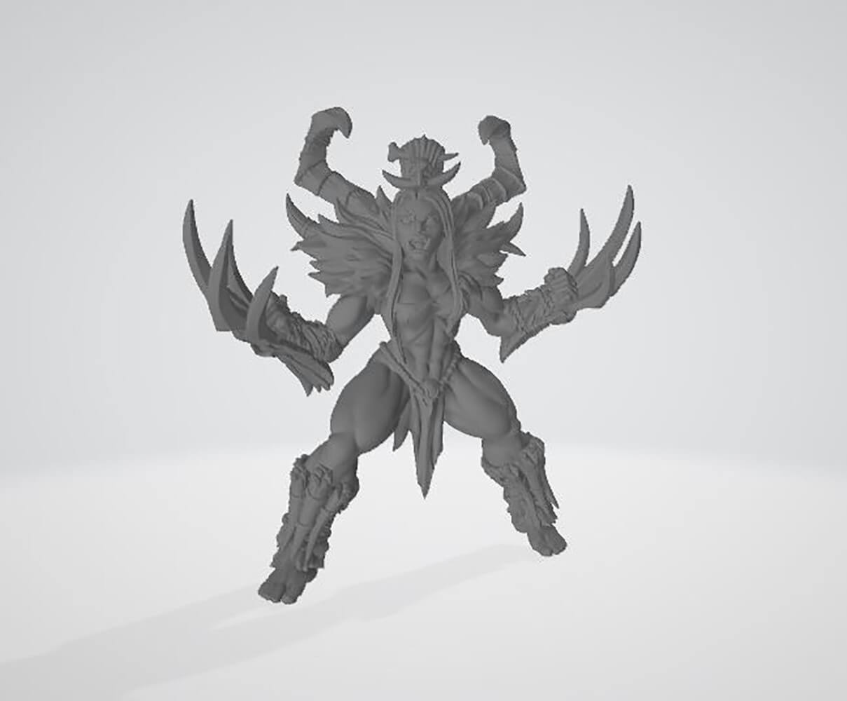 Vesdra The Shaman - Lady Orc Shaman 3D Print Model by 3DModelDesigner