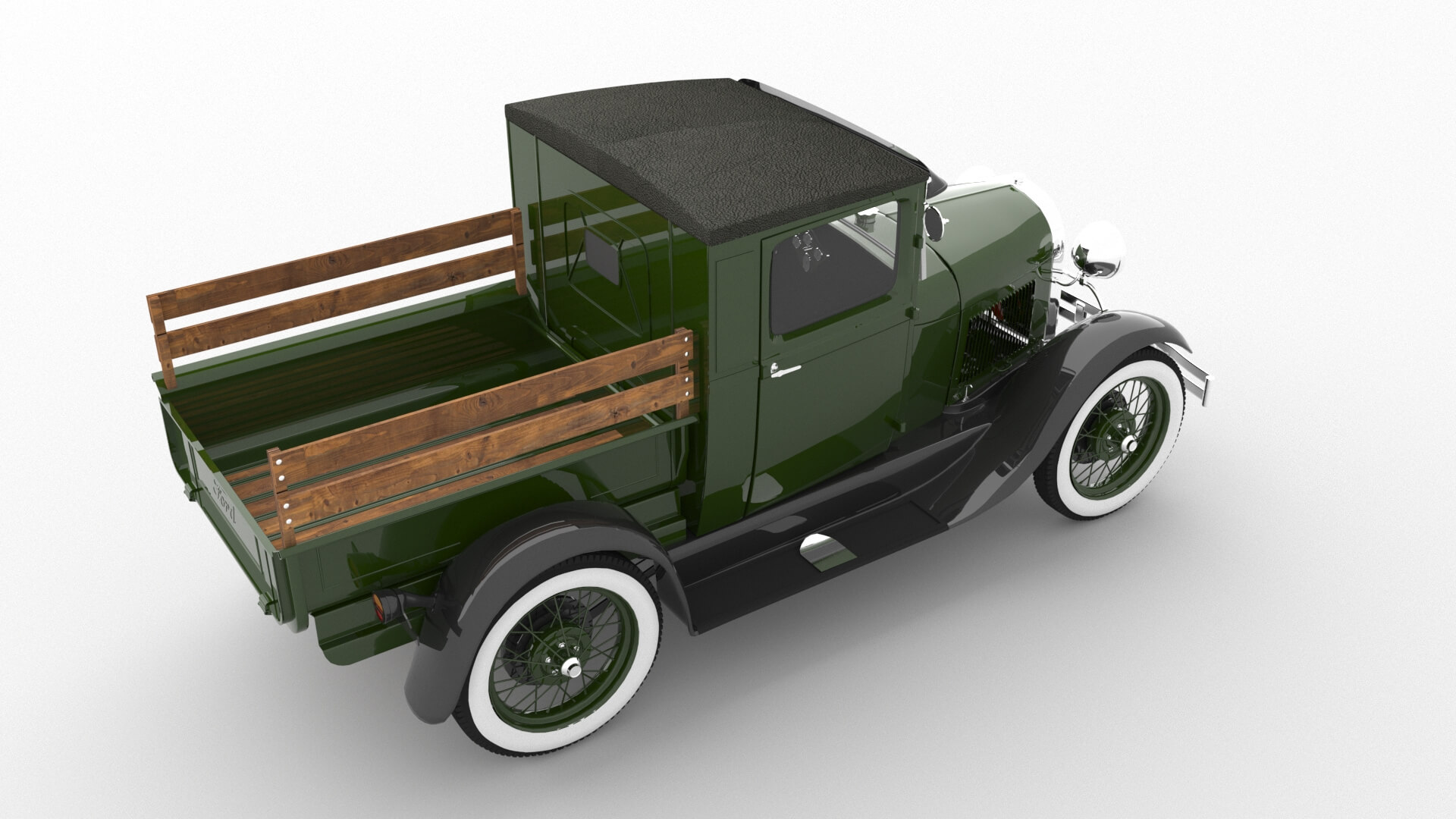 1929 Model a Pickup Truck by 3dmodelgarage