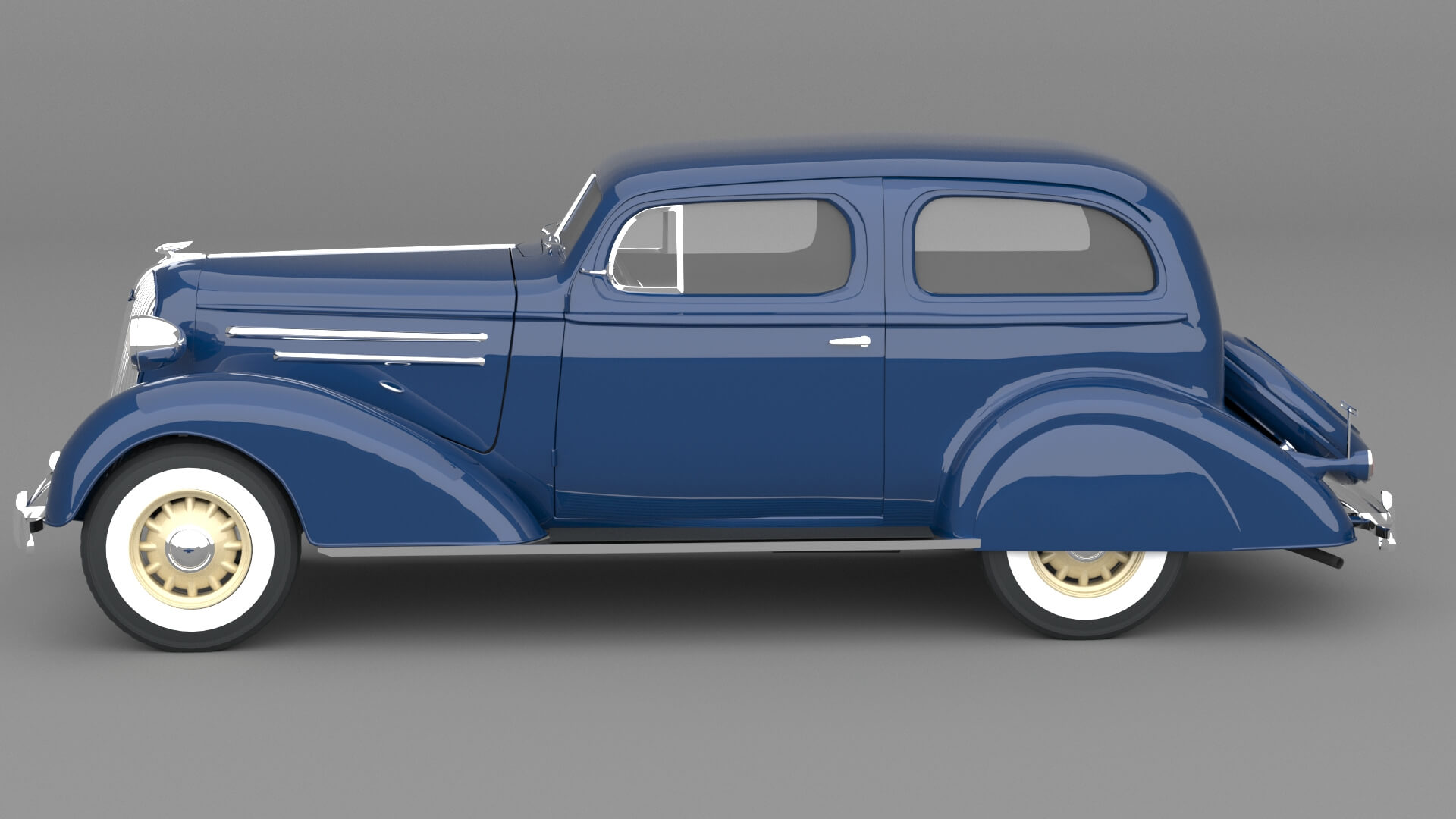 1936 Chevrolet Standard Sedan 2 Door - 3D Model by 3dmodelgarage