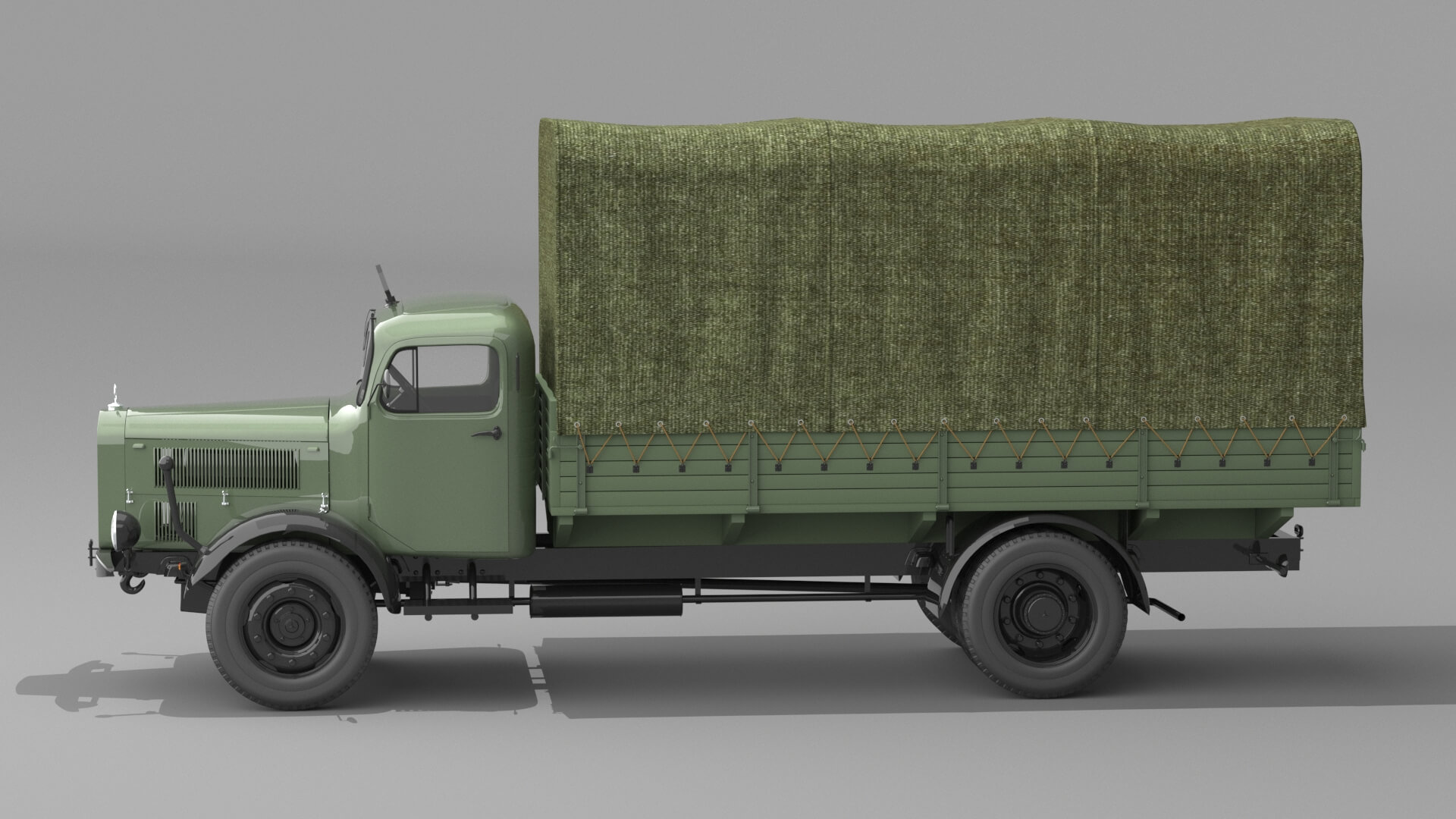 1943 Mercedes Benz L 4500 S - 3D Model by 3dmodelgarage