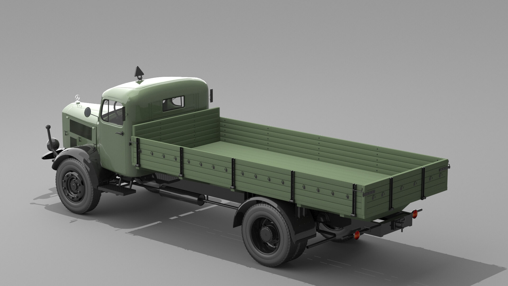 1943 Mercedes Benz L 4500 S - 3D Model by 3dmodelgarage