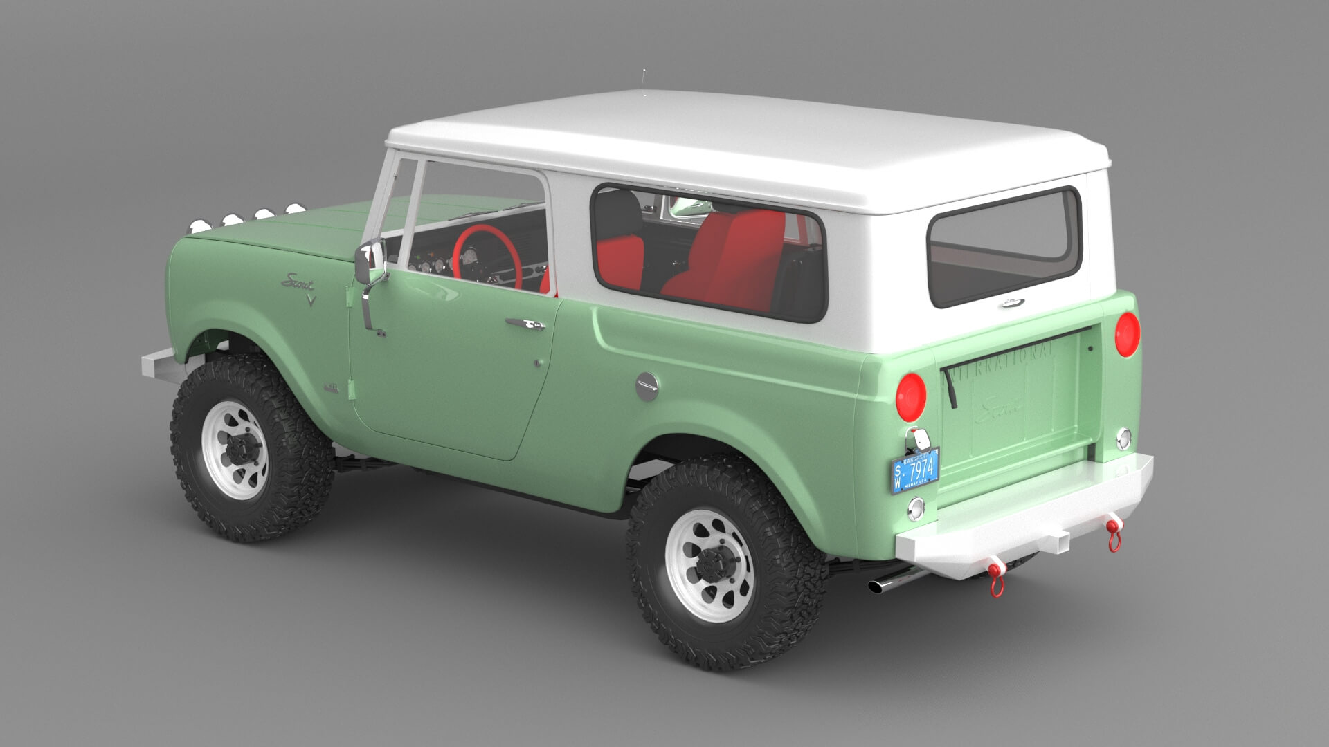 1967 International Scout 800 Custom - 3D Model by 3dmodelgarage