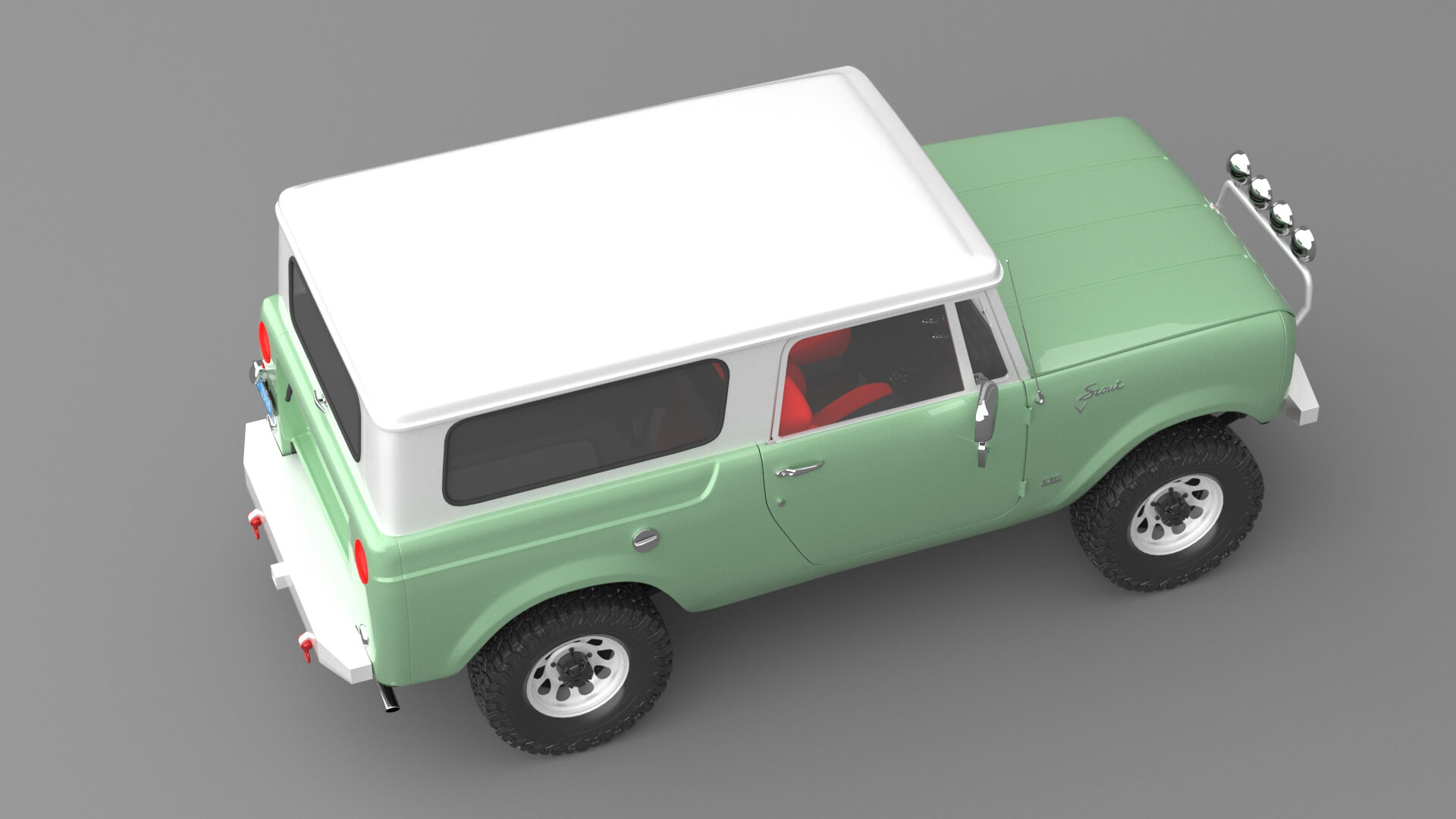 1967 International Scout 800 Custom - 3D Model by 3dmodelgarage