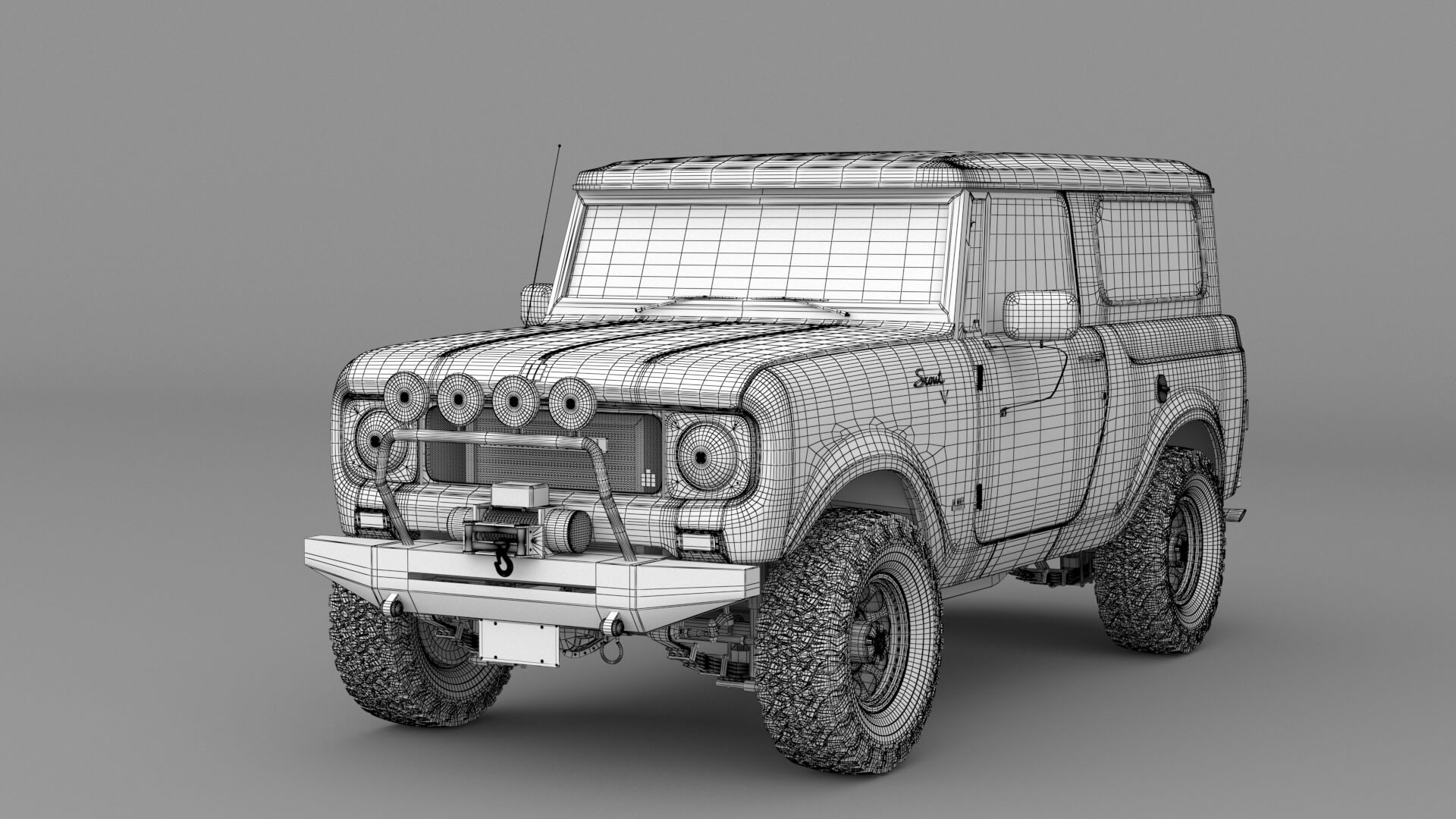 1967 International Scout 800 Custom - 3D Model by 3dmodelgarage