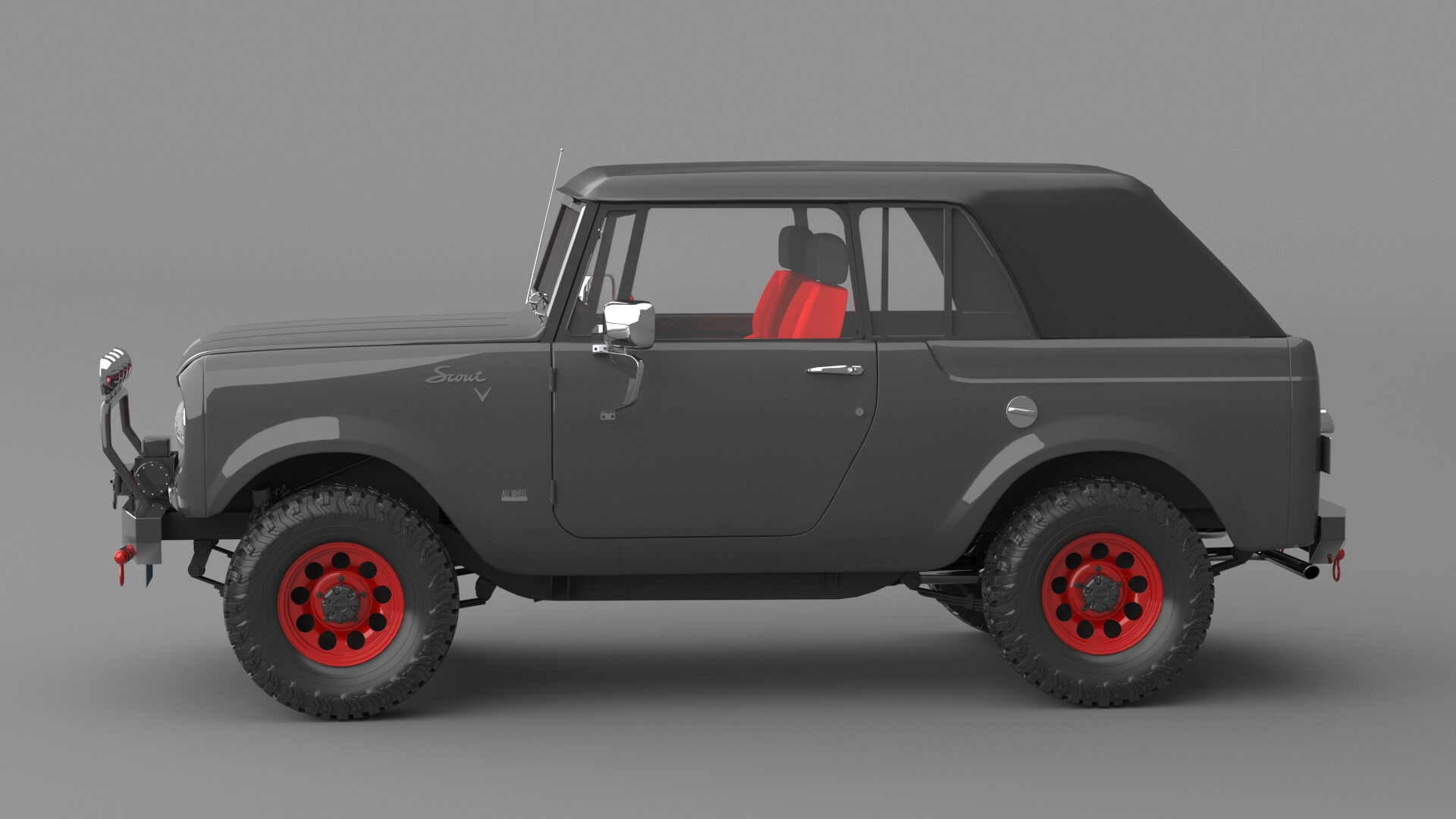1967 International Scout 800 Sporttop Custom - 3D Model by 3dmodelgarage