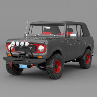 1967 International Scout 800 Sporttop Custom - 3D Model by 3dmodelgarage