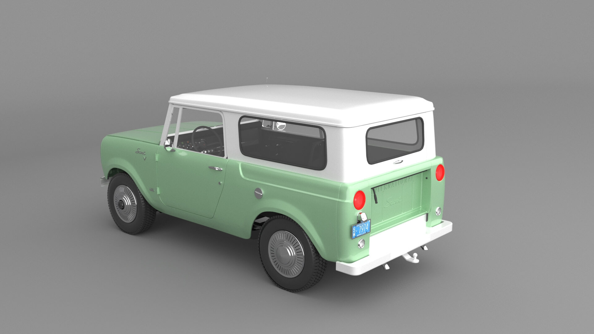 1967 International Scout 800 - 3D Model by 3dmodelgarage