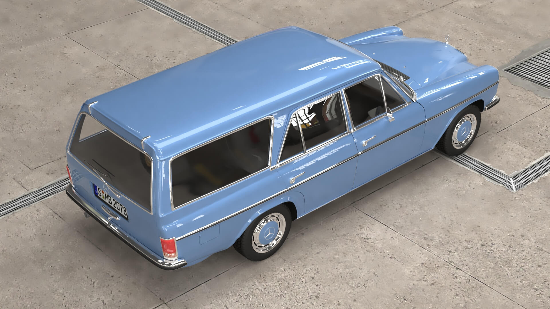 1968-1975 Model Mercedes Benz W115 Binz Kombi by 3dmodelgarage