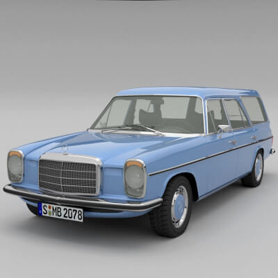 1968-1975 Model Mercedes Benz W115 Binz Kombi by 3dmodelgarage