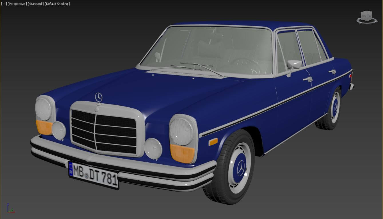 Mercedes Benz W114 Sedan - 3D Model by 3dmodelgarage