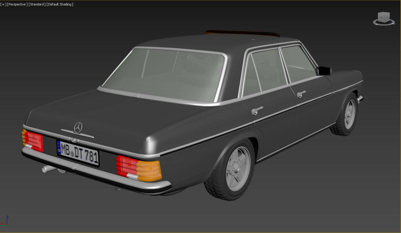 Mercedes Benz W115 Sedan - 3D Model by 3dmodelgarage