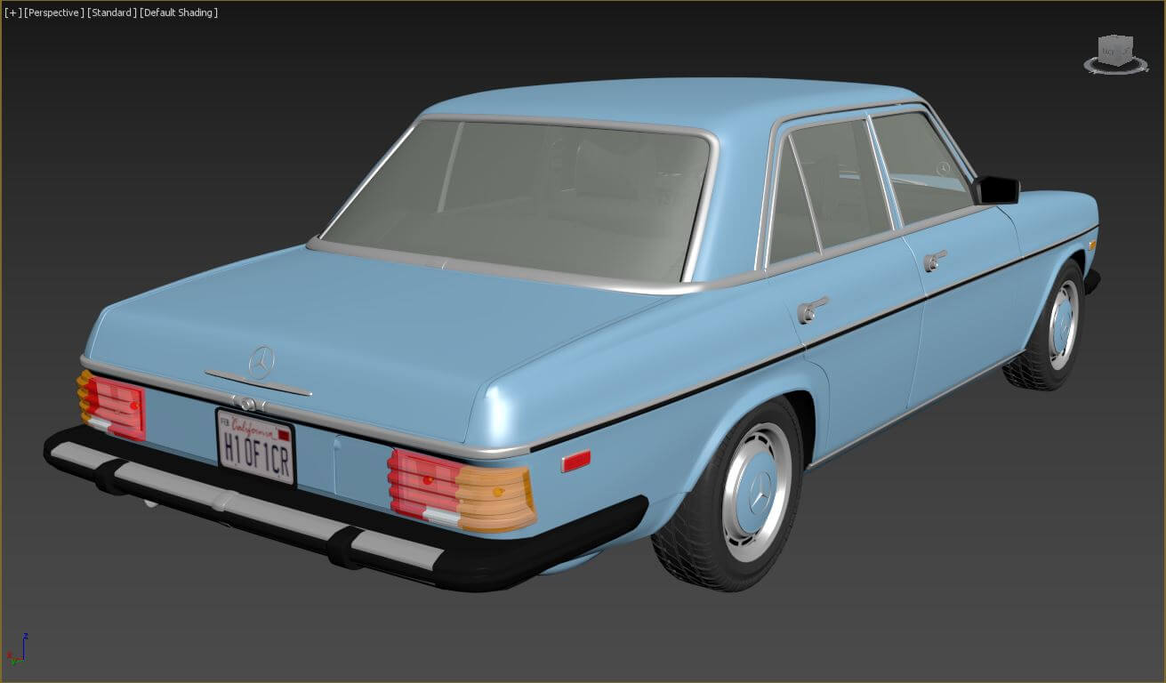 Mercedes Benz W115 Sedan - 3D Model by 3dmodelgarage