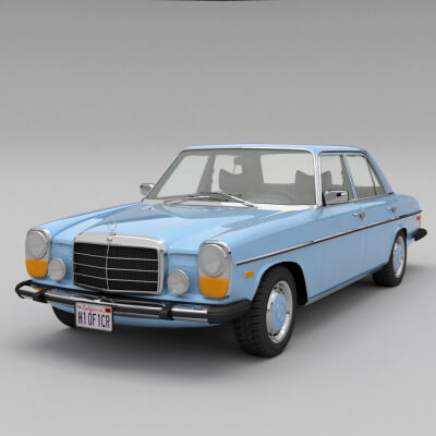 Mercedes Benz W115 Sedan - 3D Model by 3dmodelgarage