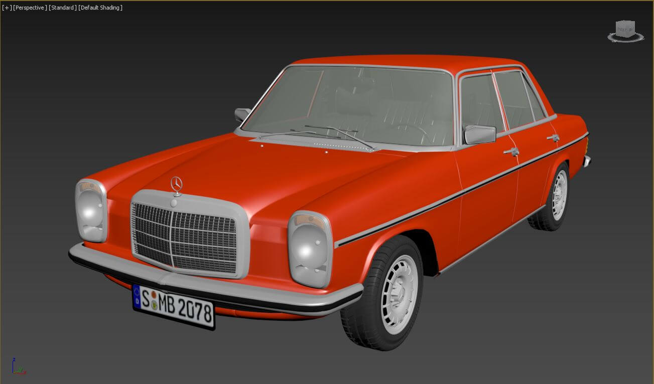 Mercedes Benz W115 Sedan - 3D Model by 3dmodelgarage