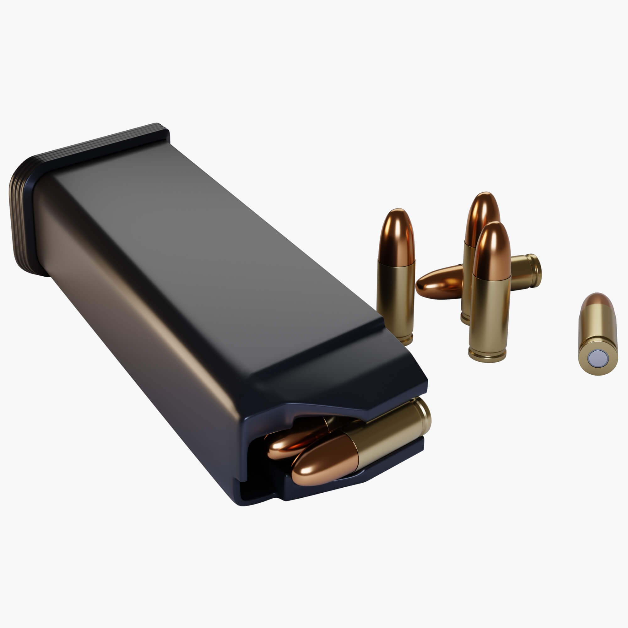 9mm Cartridge Magazine - 3D Model by 3DModelingCorp