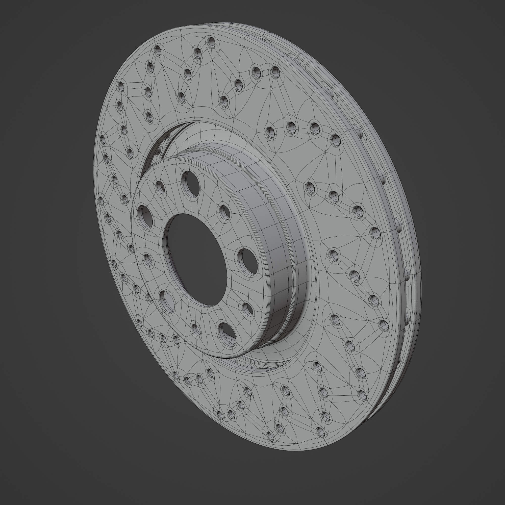 Brake Disc Rotor - 3D Model by 3DModelingCorp