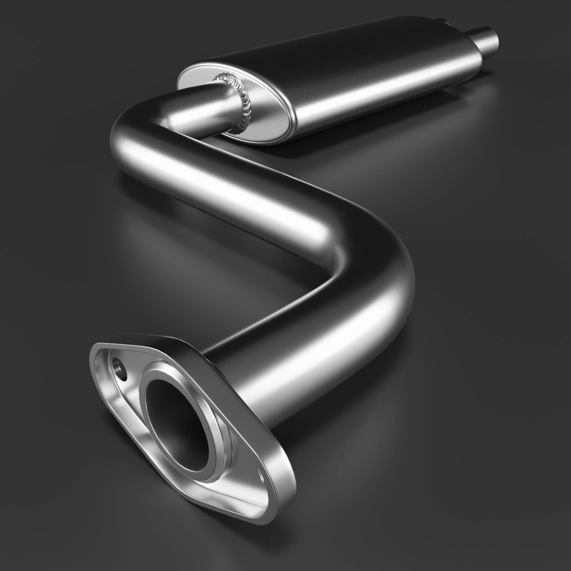 Car Exhaust Pipe - 3D Model by 3DModelingCorp