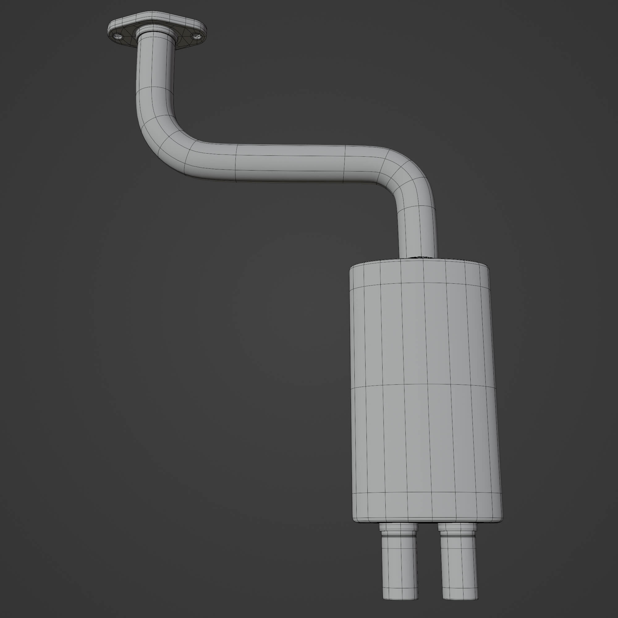 Car Exhaust Pipe - 3D Model by 3DModelingCorp