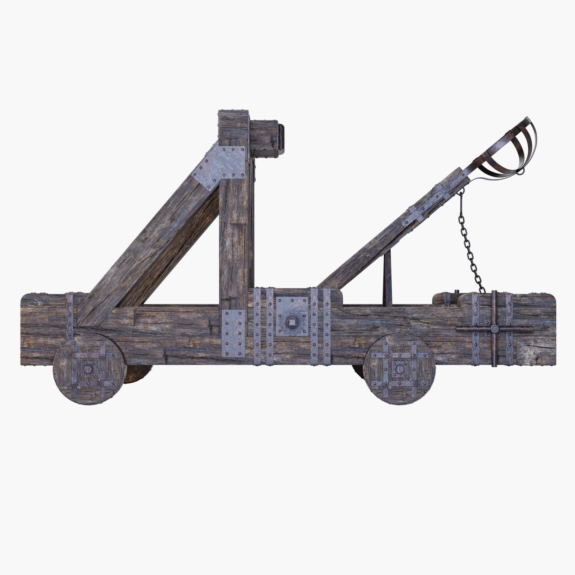 Ancient Catapult - 3D Model by 3DModelingCorp
