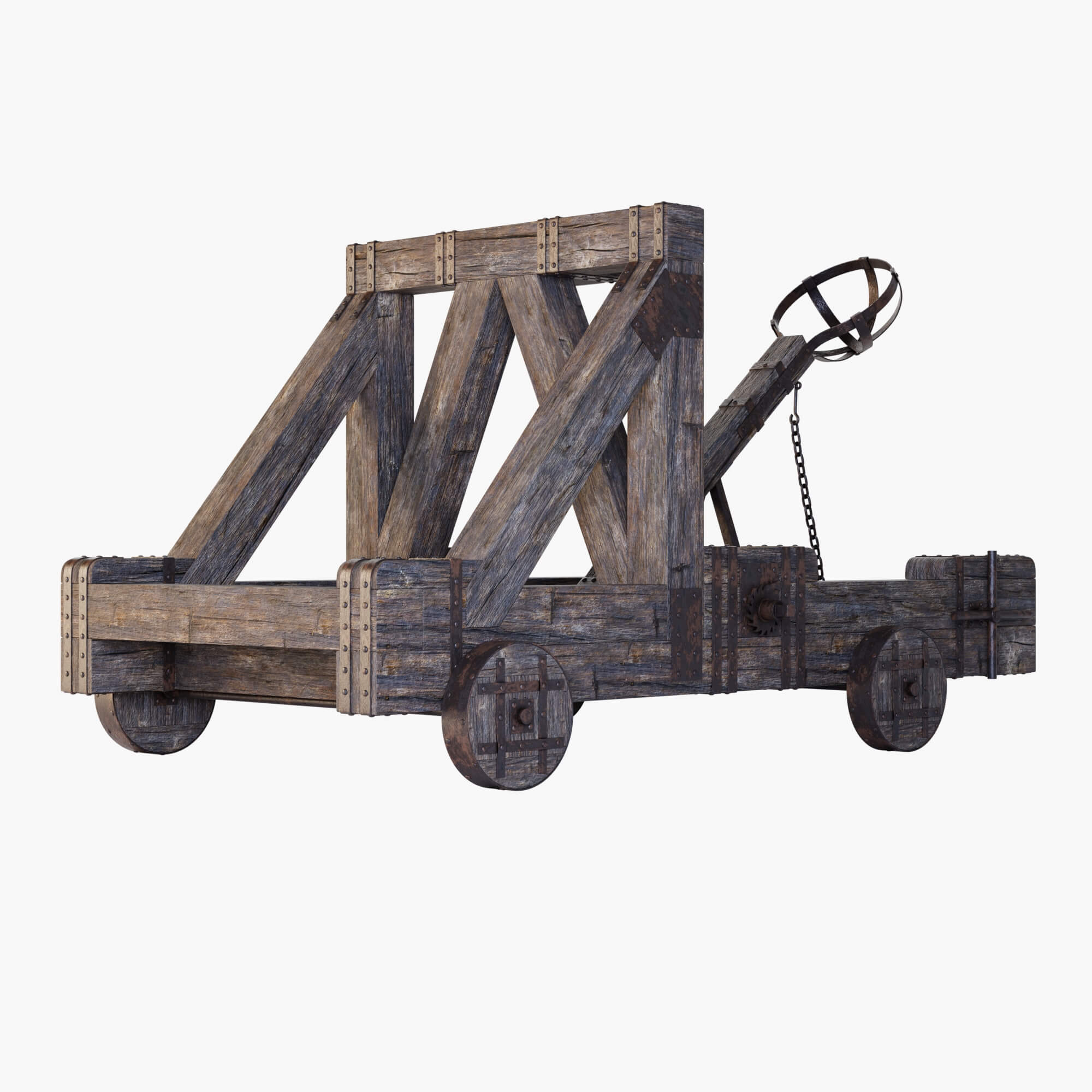Ancient Catapult - 3D Model by 3DModelingCorp