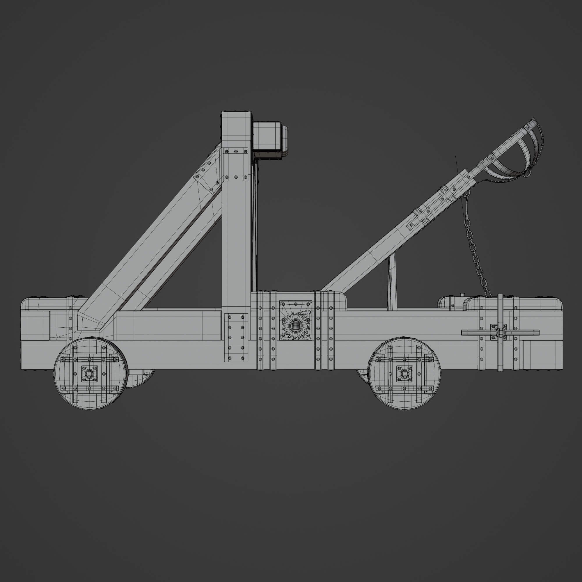 Ancient Catapult - 3D Model by 3DModelingCorp