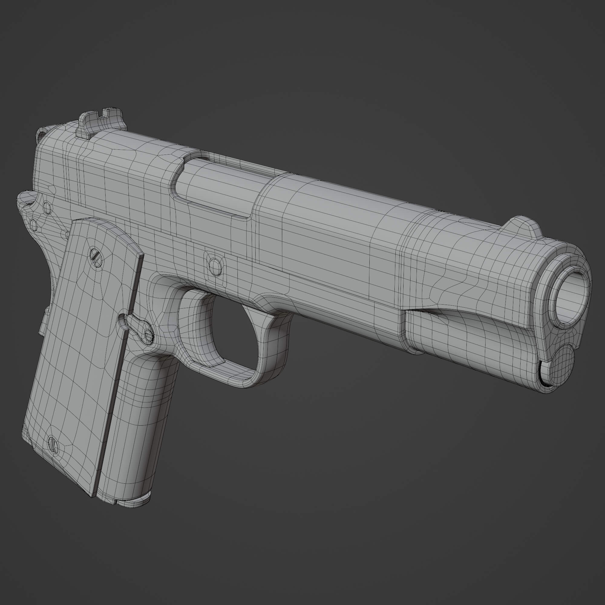Colt 1911 Handgun - 3D Model by 3DModelingCorp