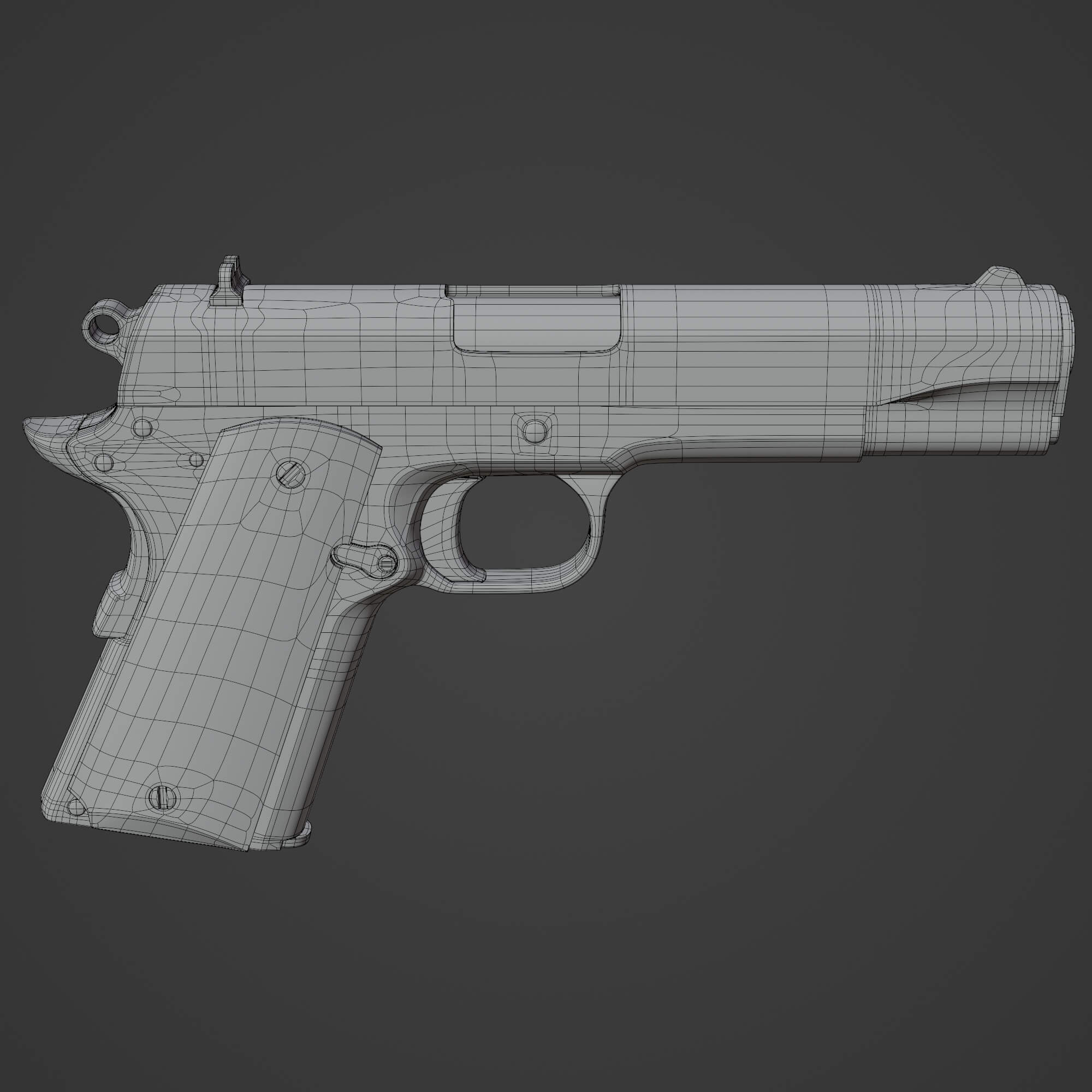 Colt 1911 Handgun - 3D Model by 3DModelingCorp