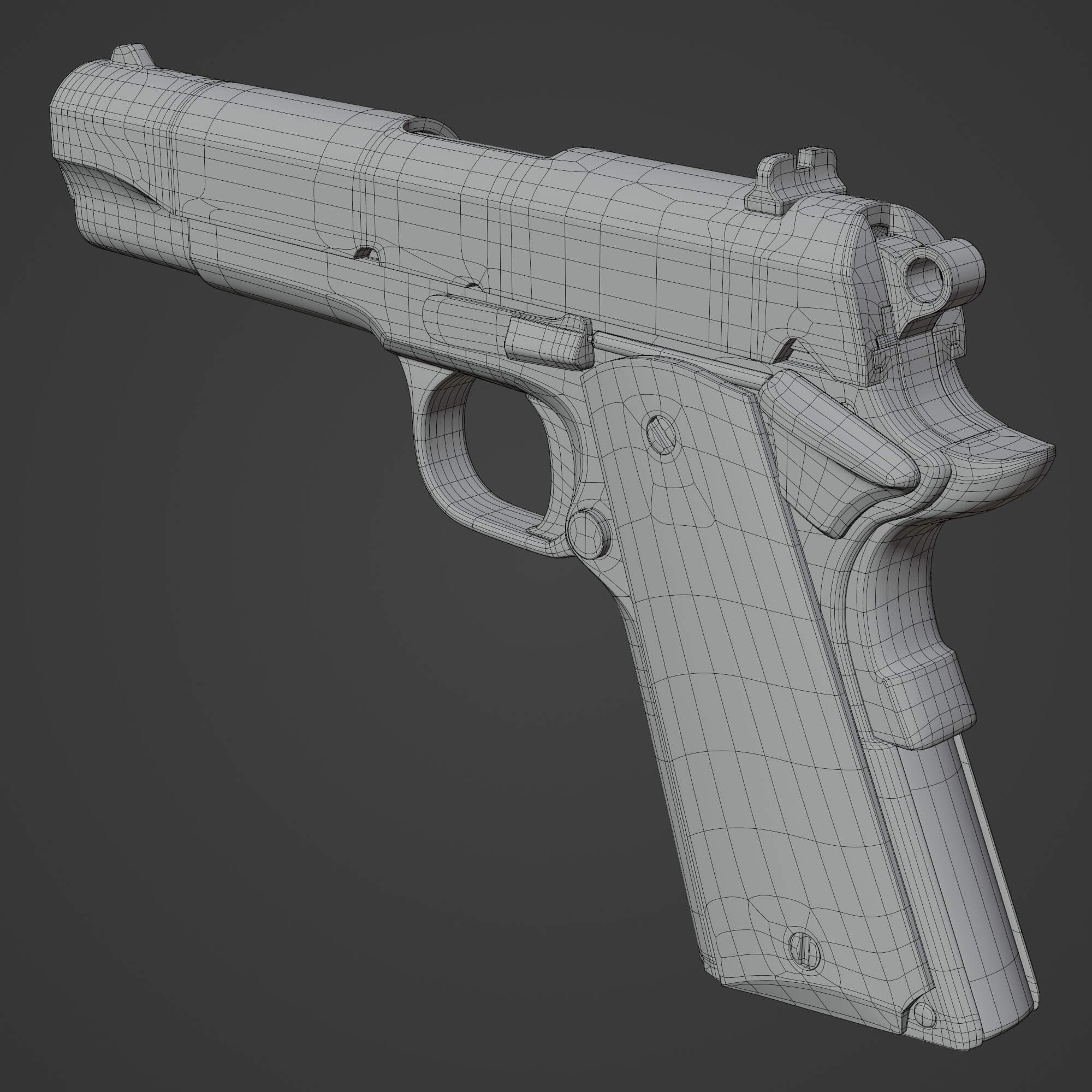 Colt 1911 Handgun - 3D Model by 3DModelingCorp