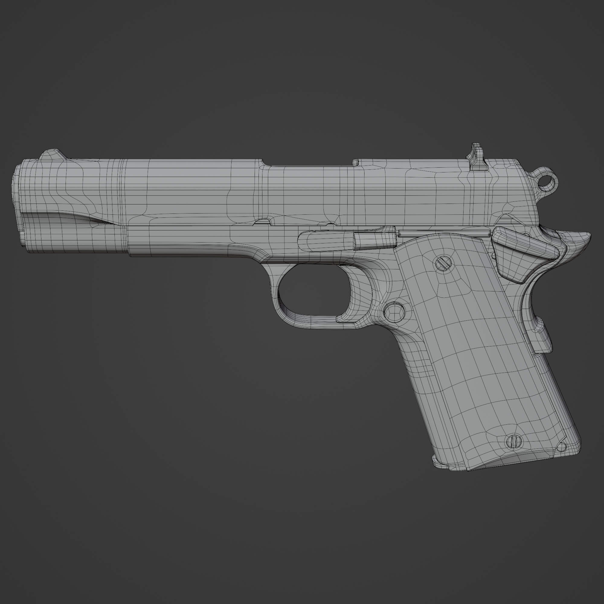 Colt 1911 Handgun - 3D Model by 3DModelingCorp